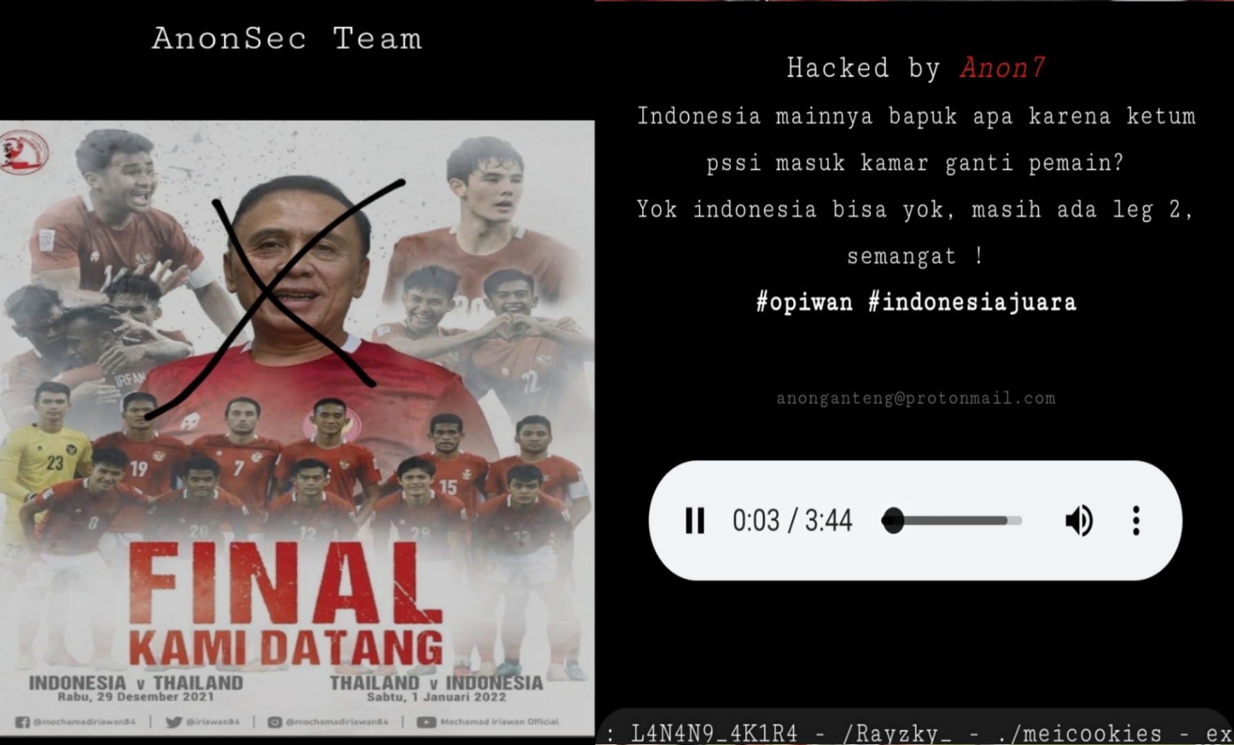 Situs PSSI Diretas Usai Kekalahan Timnas Indonesia dari Thailand - Nukilan