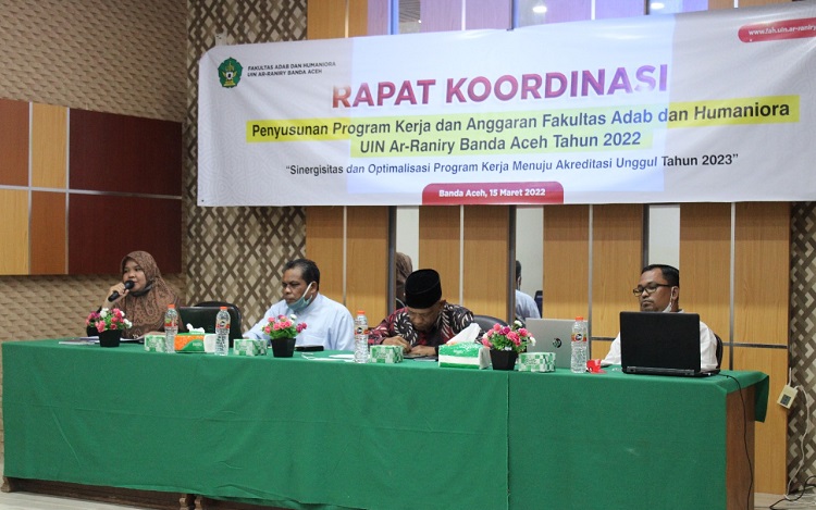 FAH UIN Ar-Raniry Gelar Rakor Penyusunan Program 2023 - Nukilan