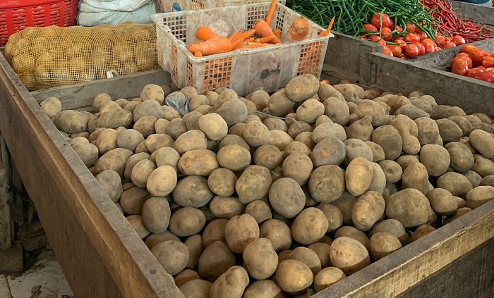 Harga kentang di Pasar Lambaro Alami Kenaikan Rp12.000 Perkilogram ...